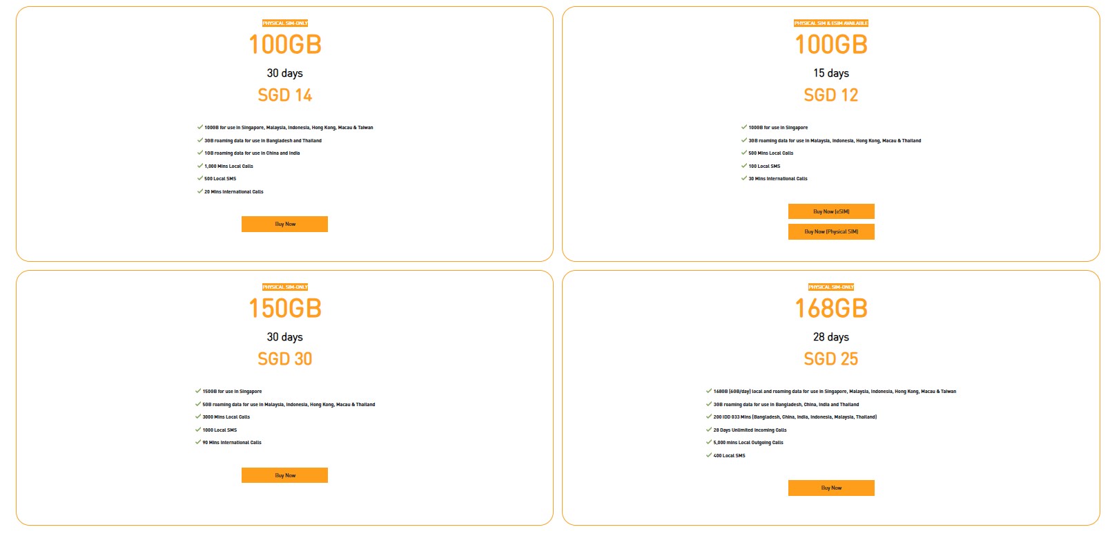 Singapore SIM Cards for Tourists: Buying Guide