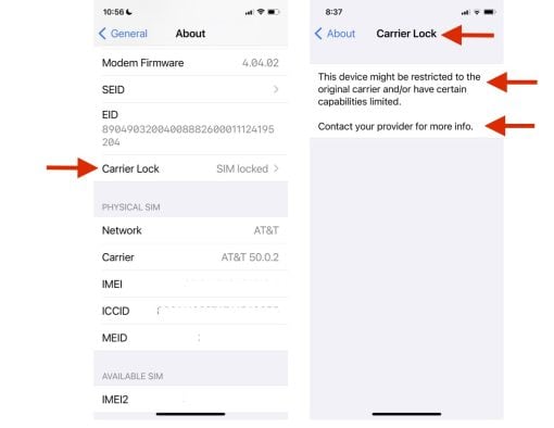 What does "No SIM Restrictions" on iPhones mean? How to Check