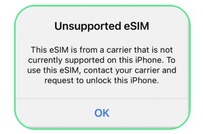 How to Fix "unsupported eSIM" Error on iPhone