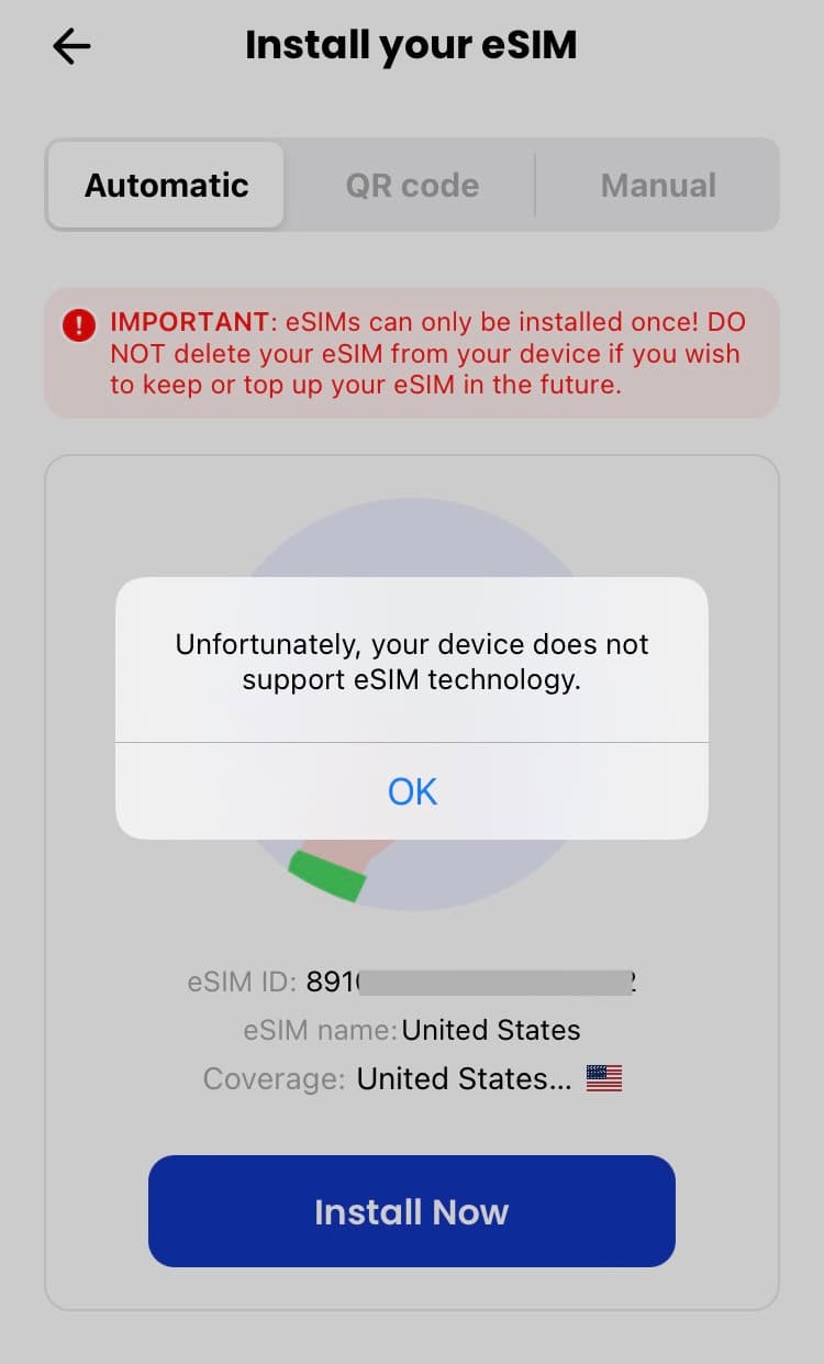 How to Fix the "Unfortunately, Your Device Does Not Support eSIM ...