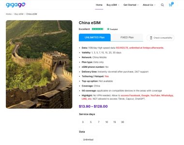 China Telecom SIM cards & eSIMs: Guide for Tourists 2025